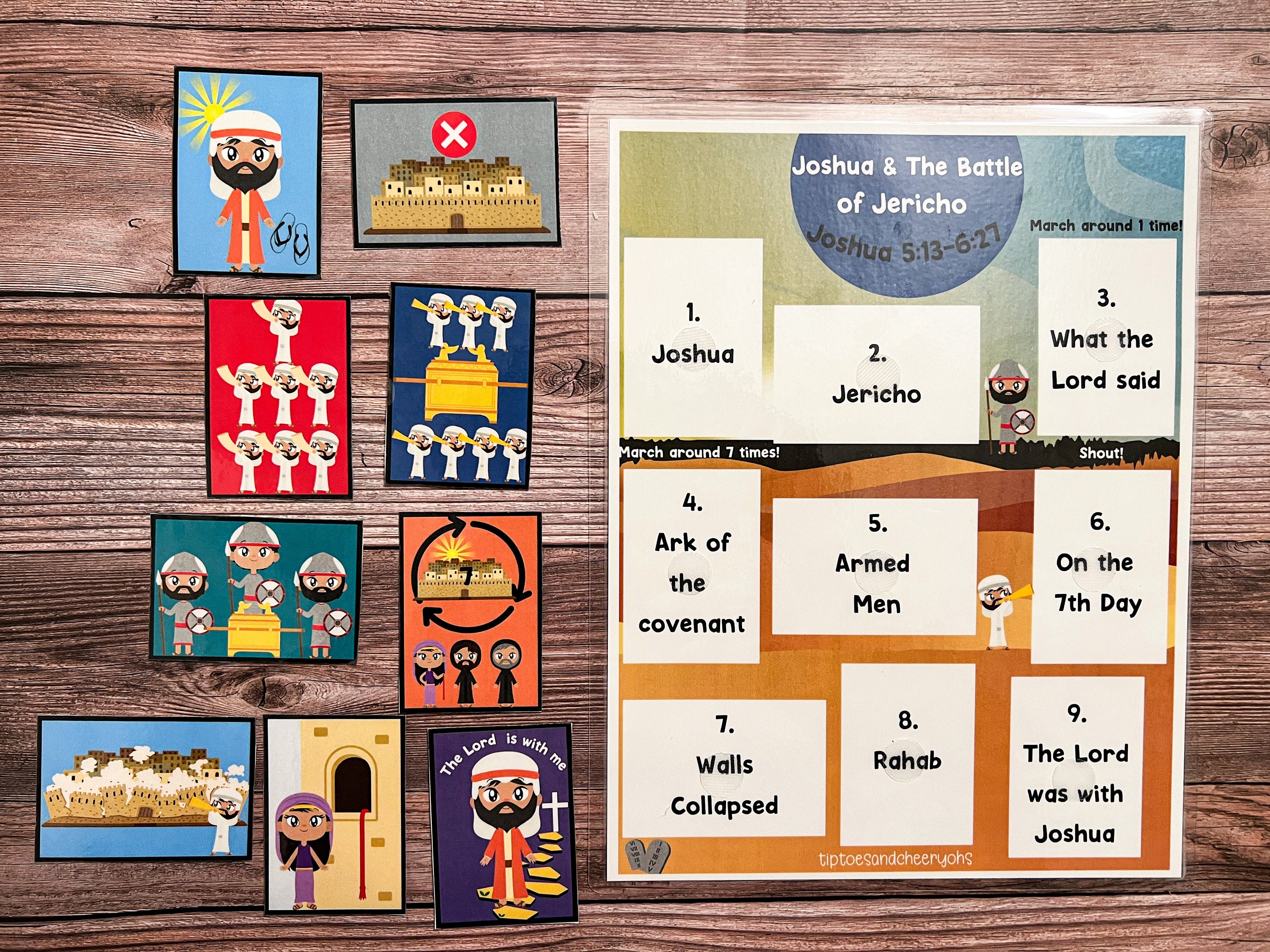 The Battle of Jericho, Bible Activity, Homeschool Printable, Christian ...