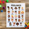 Kids Feelings Flashcards, Emotions Flashcards, Montessori Learning ...