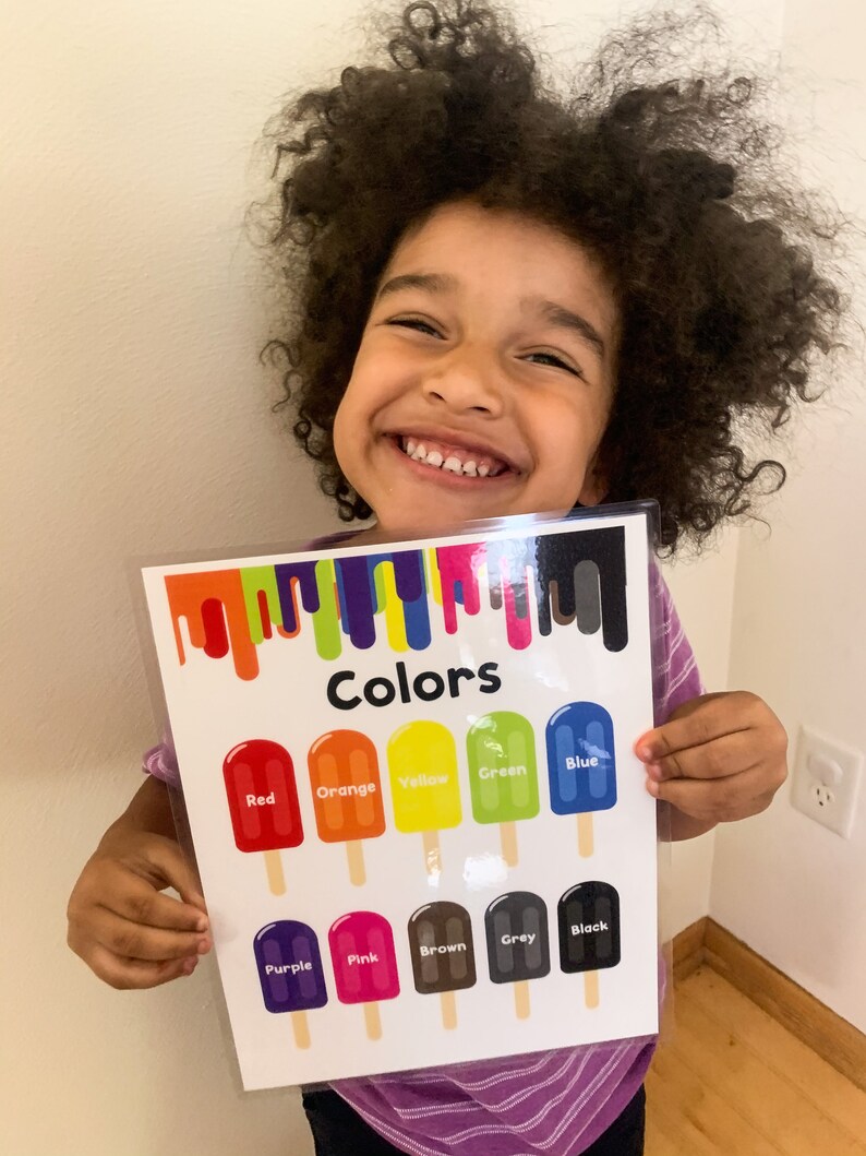 Colors Chart, Popsicles, Learn Colors, Color Chart Printable, Learning ...