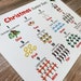 Christmas Number Chart, 12 Days of Christmas, Christmas Printable ...
