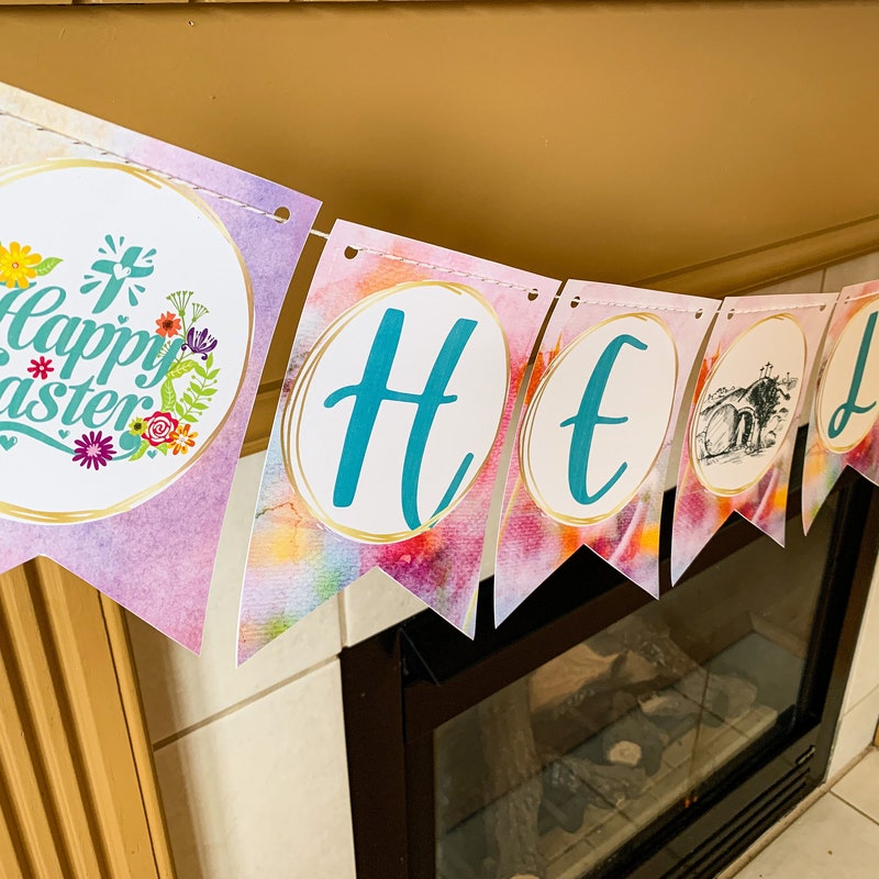 He is Risen Banner - Etsy