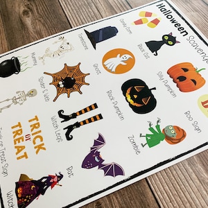 Halloween Scavenger Hunt, Kids Fall Activity, Seek and Find Games ...