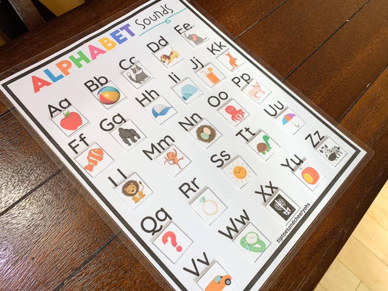 Printable Alphabet Game Beginning Sounds Letter Recognition | Etsy