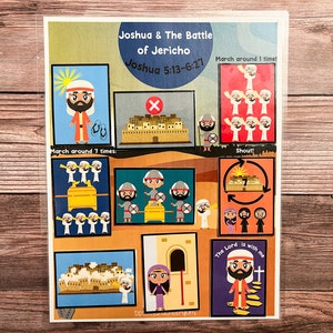 The Battle of Jericho, Bible Activity, Homeschool Printable, Christian ...