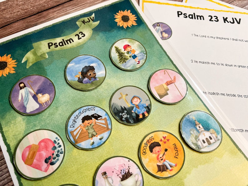 Psalm 23, Bible Study Printable, Homeschool Printable, Bible Verse ...