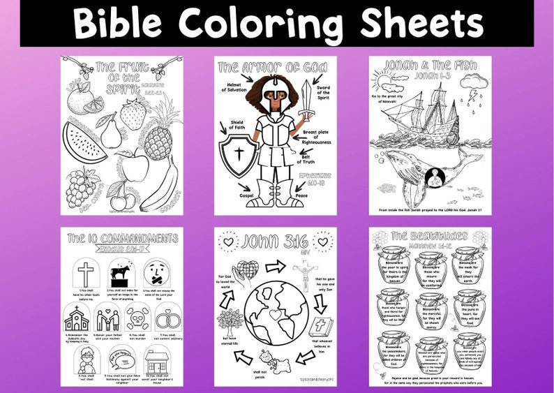 Bible Activity Bundle Homeschool Printable Sunday School - Etsy