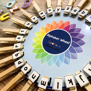 Alphabet Matching Wheel, Letter Matching Game, Homeschool Resource ...