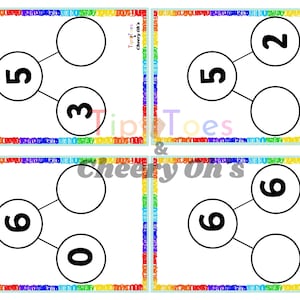 Number Bond Flashcards, Number Bond Fact Families, Math, Decomposing ...