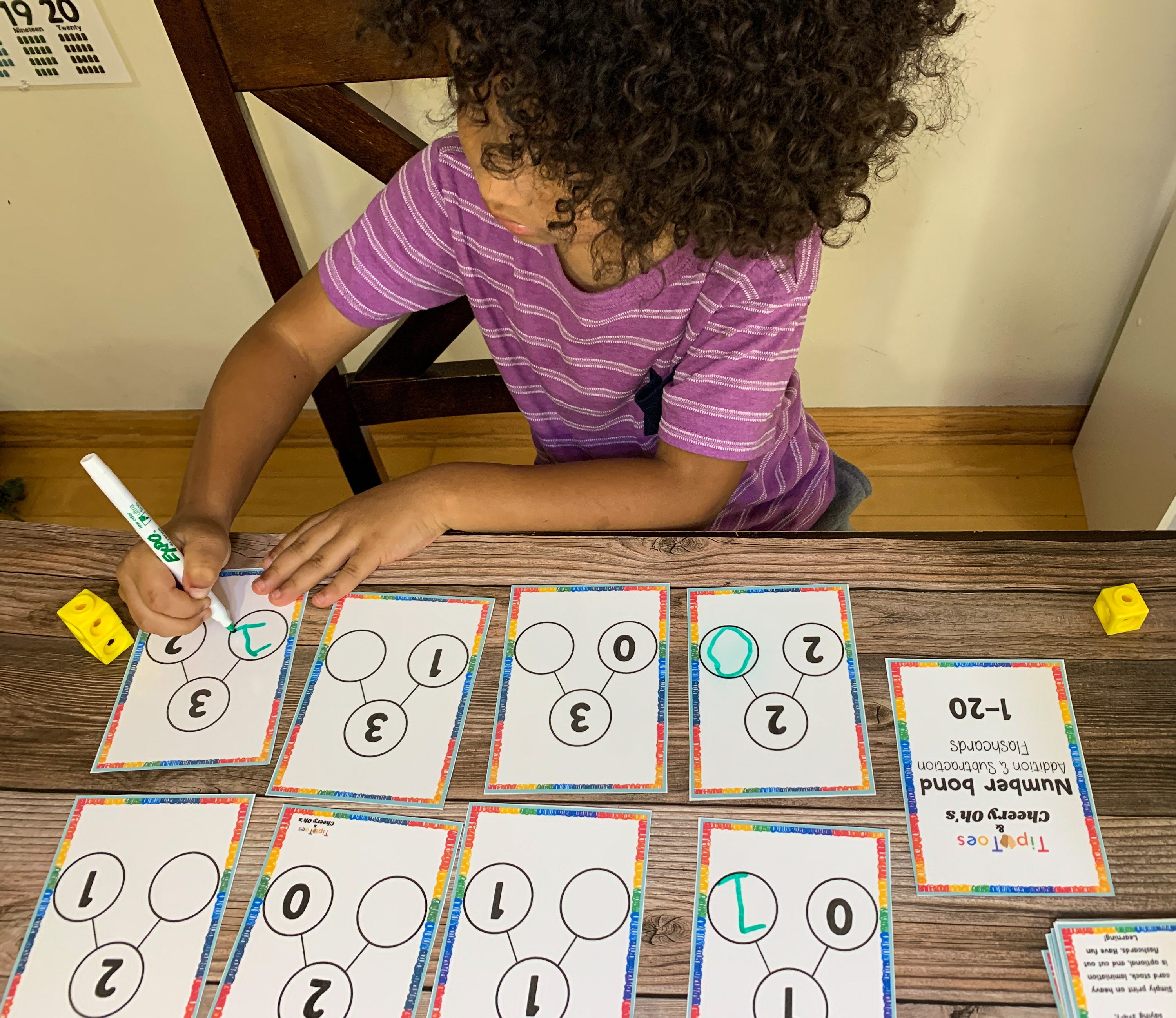 Number Bond Flashcards Number Bond Fact Families Math - Etsy