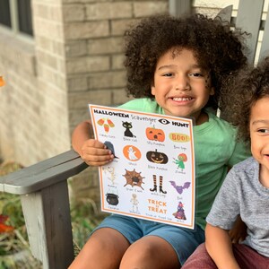 Halloween Scavenger Hunt, Kids Fall Activity, Seek and Find Games ...