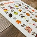 Fall Alphabet Chart, Letter Sounds, Fall Learning Poster, Alphabet ...