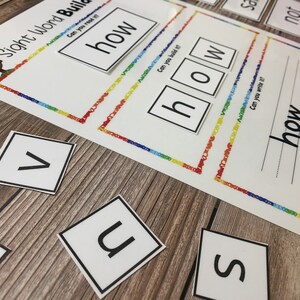 Sight Word Builder, Sight Word Recognition, Fry's 100 Sight Word List ...