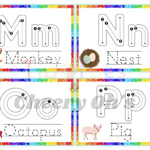 Alphabet Flashcards, Handwriting, Letter Tracing, Preschool ...