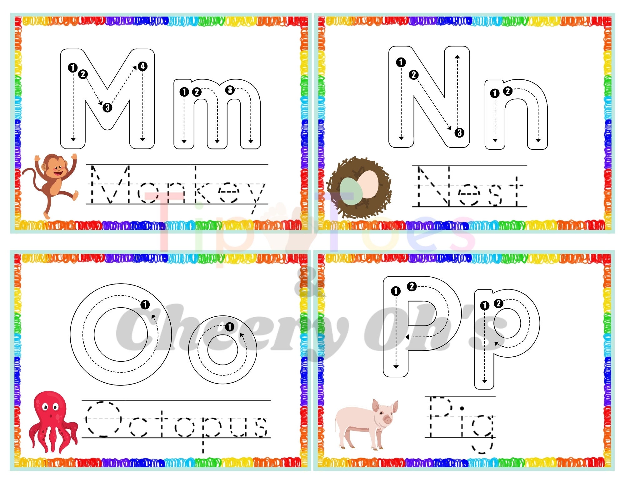 Alphabet Flashcards, Handwriting, Letter Tracing, Preschool ...