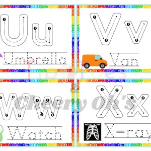 Alphabet Flashcards, Handwriting, Letter Tracing, Preschool ...