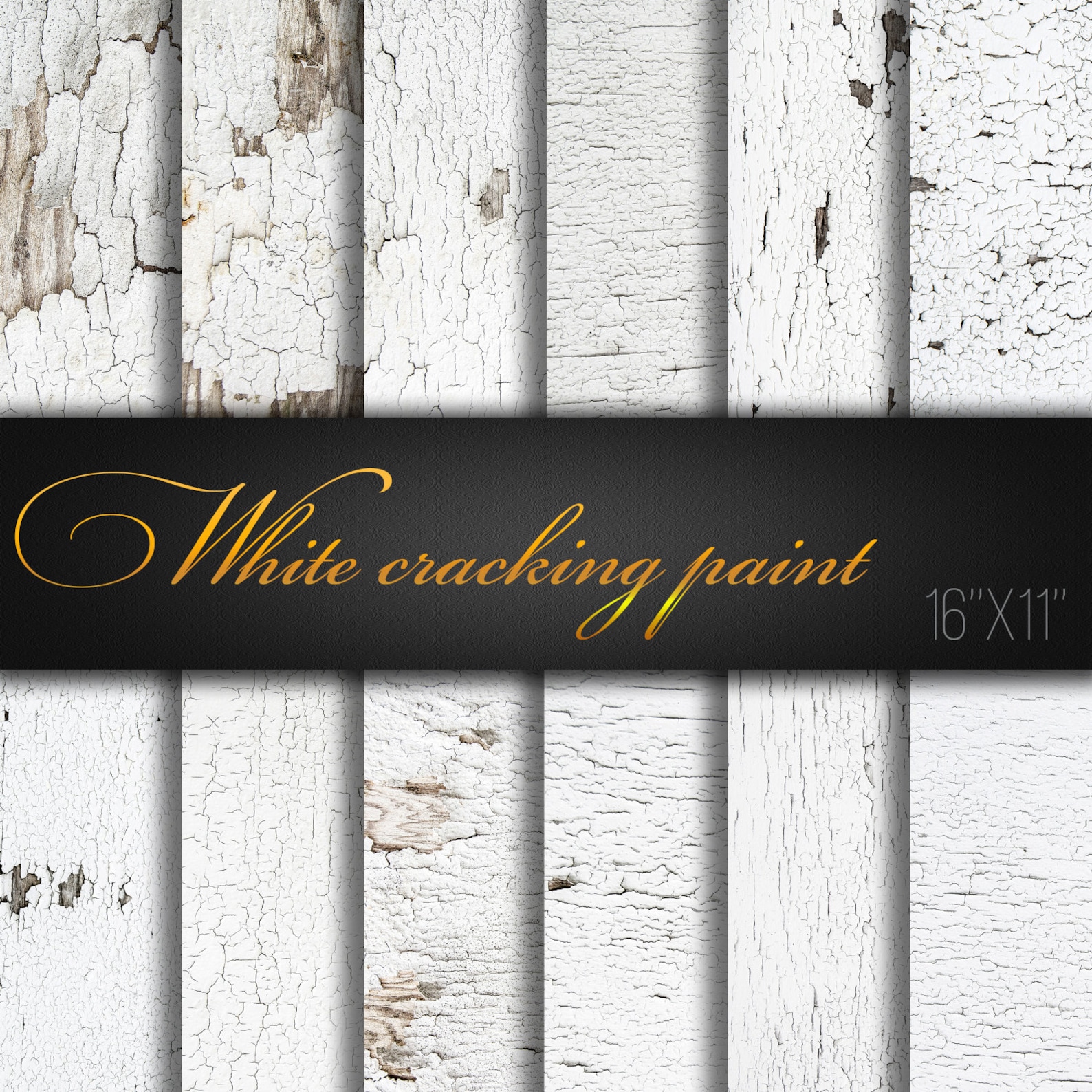 Digital Scrapbook Paper / White Cracking Paint / Printable Paper for ...