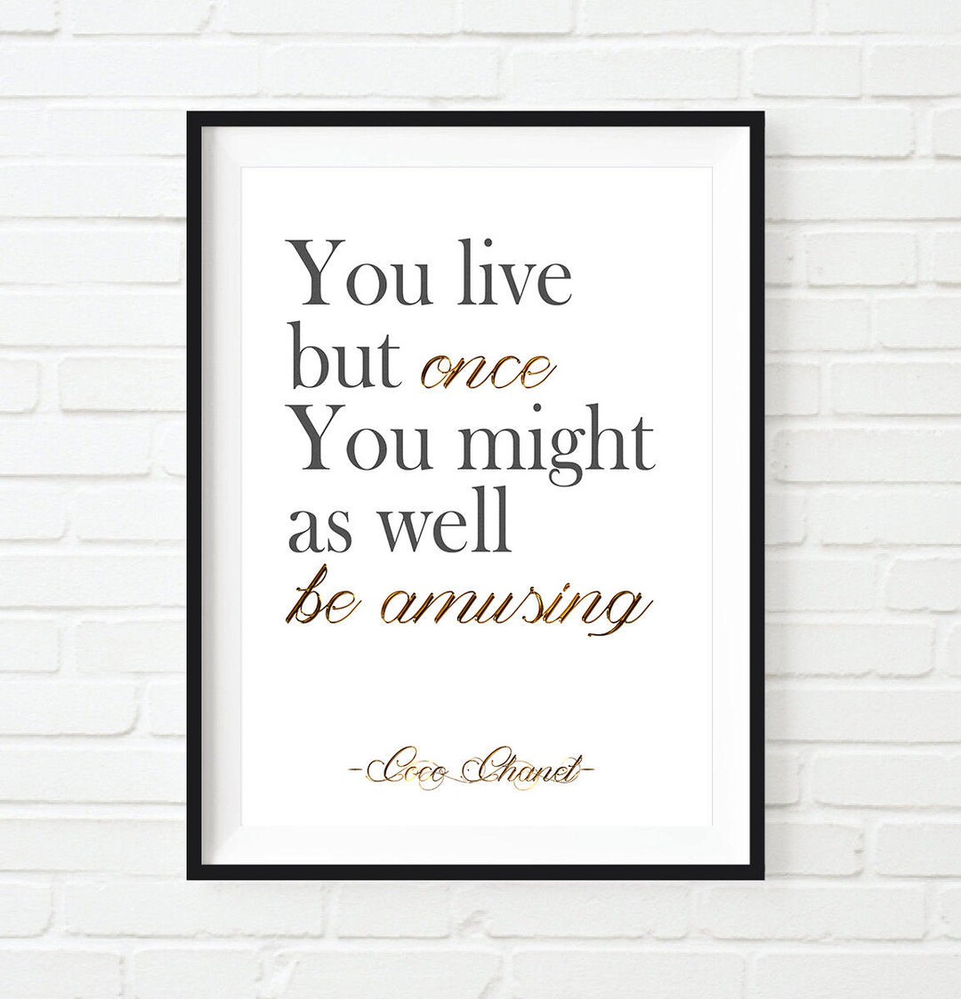 Chanel Art Chanel Quote Coco Chanel Printable Art Chanel Decor Gift ...