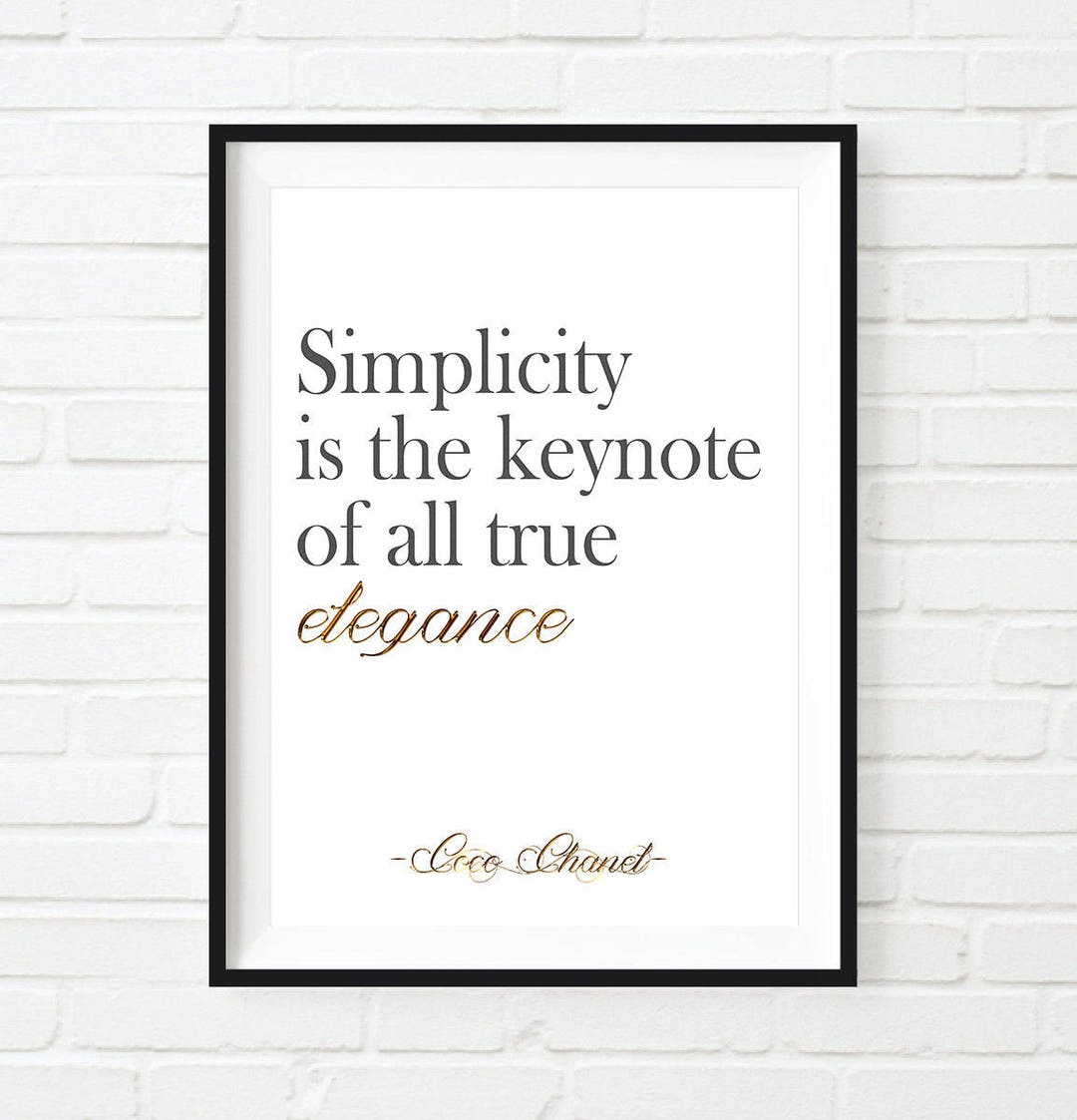 Chanel Art Chanel Quote Coco Chanel Printable Art Chanel Decor Gift ...