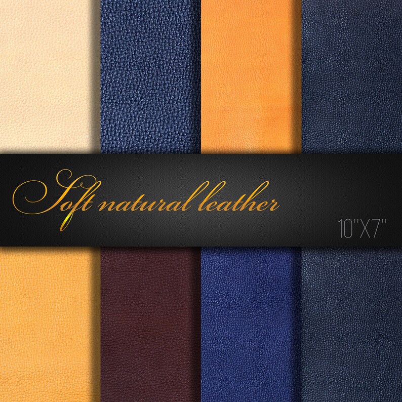 Printable Paper for Craft / Soft Natural Leather / Pack of 8 JPG Files ...