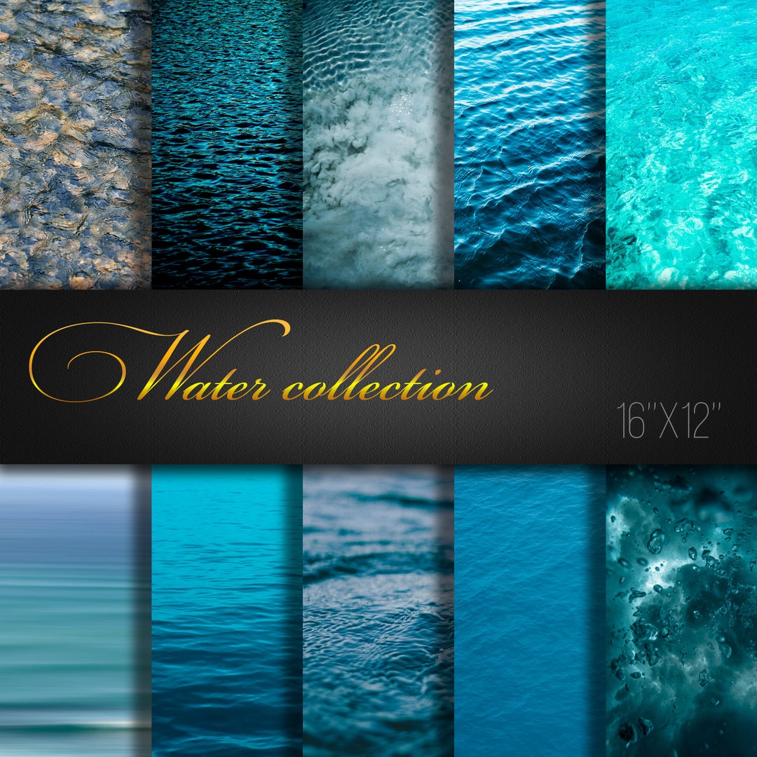 Water Collection / Water Paper Pack / Water Scrapbook Paper / Water ...
