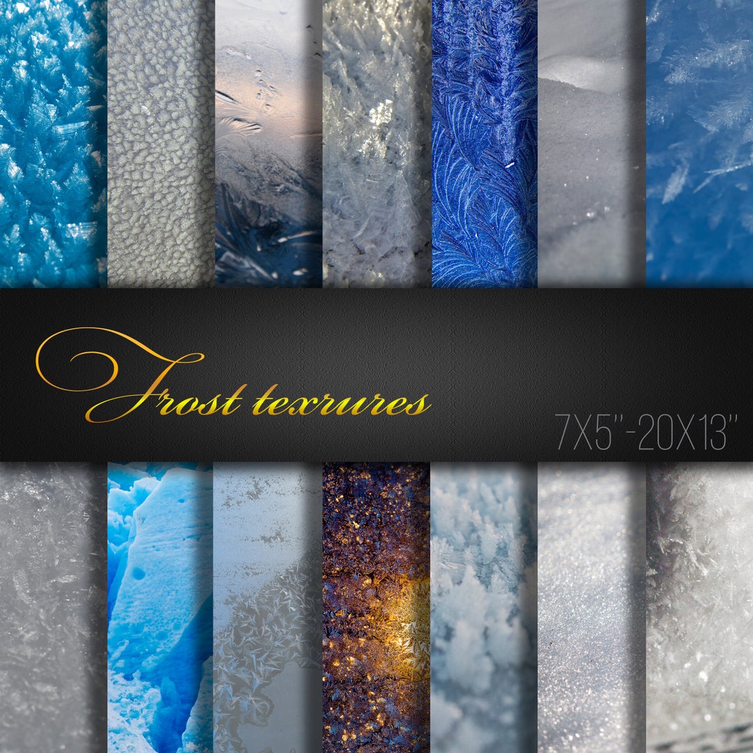 Frost Textures / Frost Digital Paper / Frozen Pack / Winter Texture ...