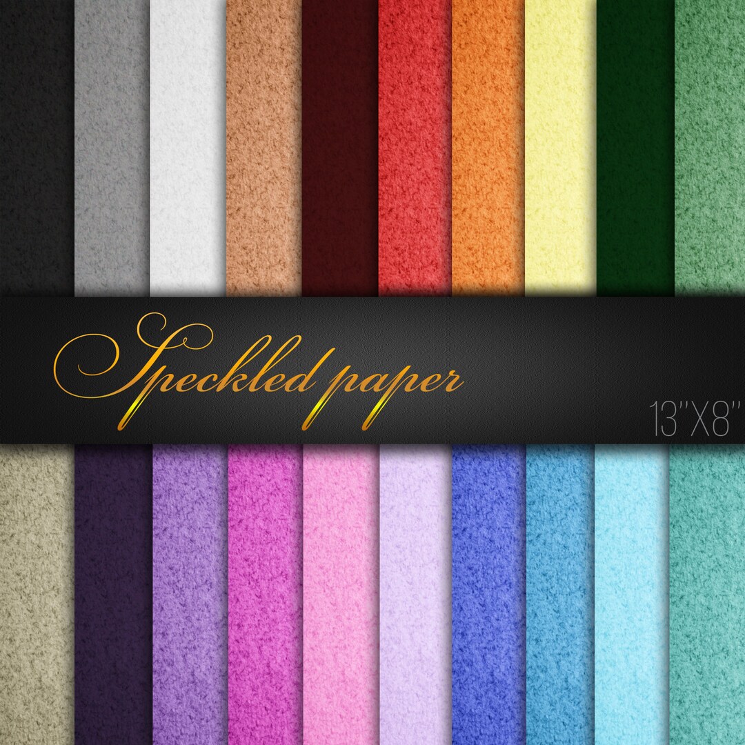 Digital Scrapbook Paper / Natural Speckled Paper Textures / Pack of 20 ...