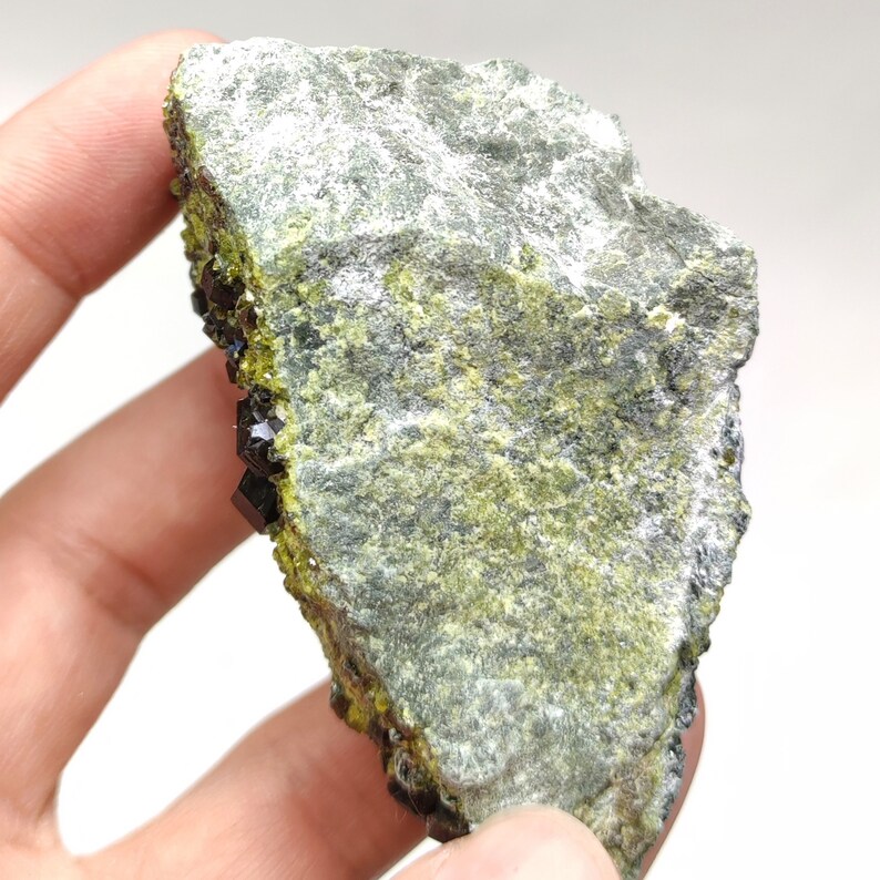 Andradite Garnet on Matrix With Green Epidote and Clinochlore Mica From ...