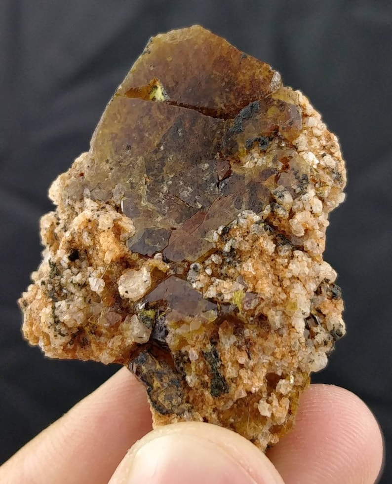 Bastnaesite Rare With Granite Perfectly Terminated Crystal Big - Etsy