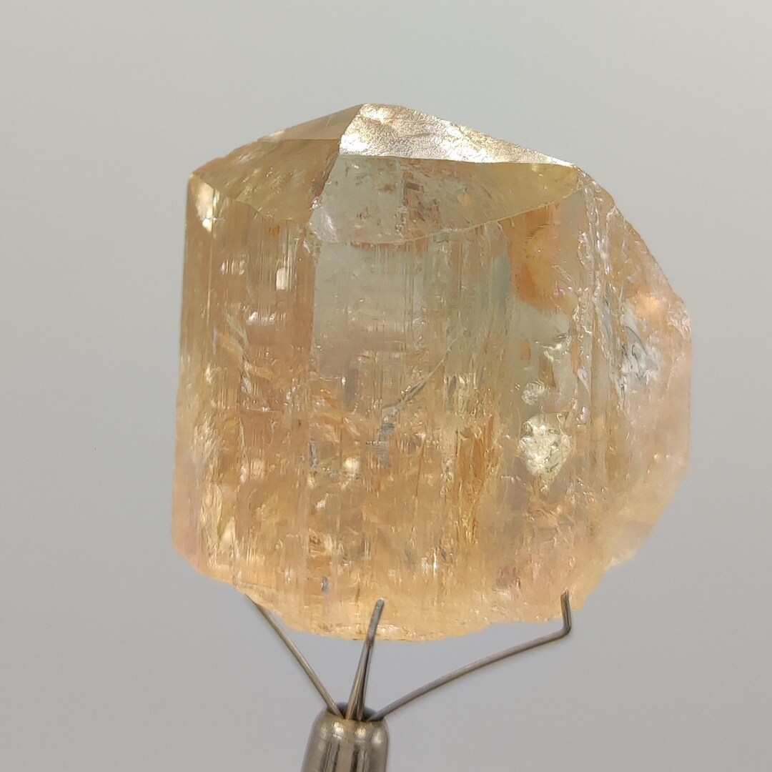 Natural Terminated Peach Color Imperial Topaz Crystal From Katlang ...
