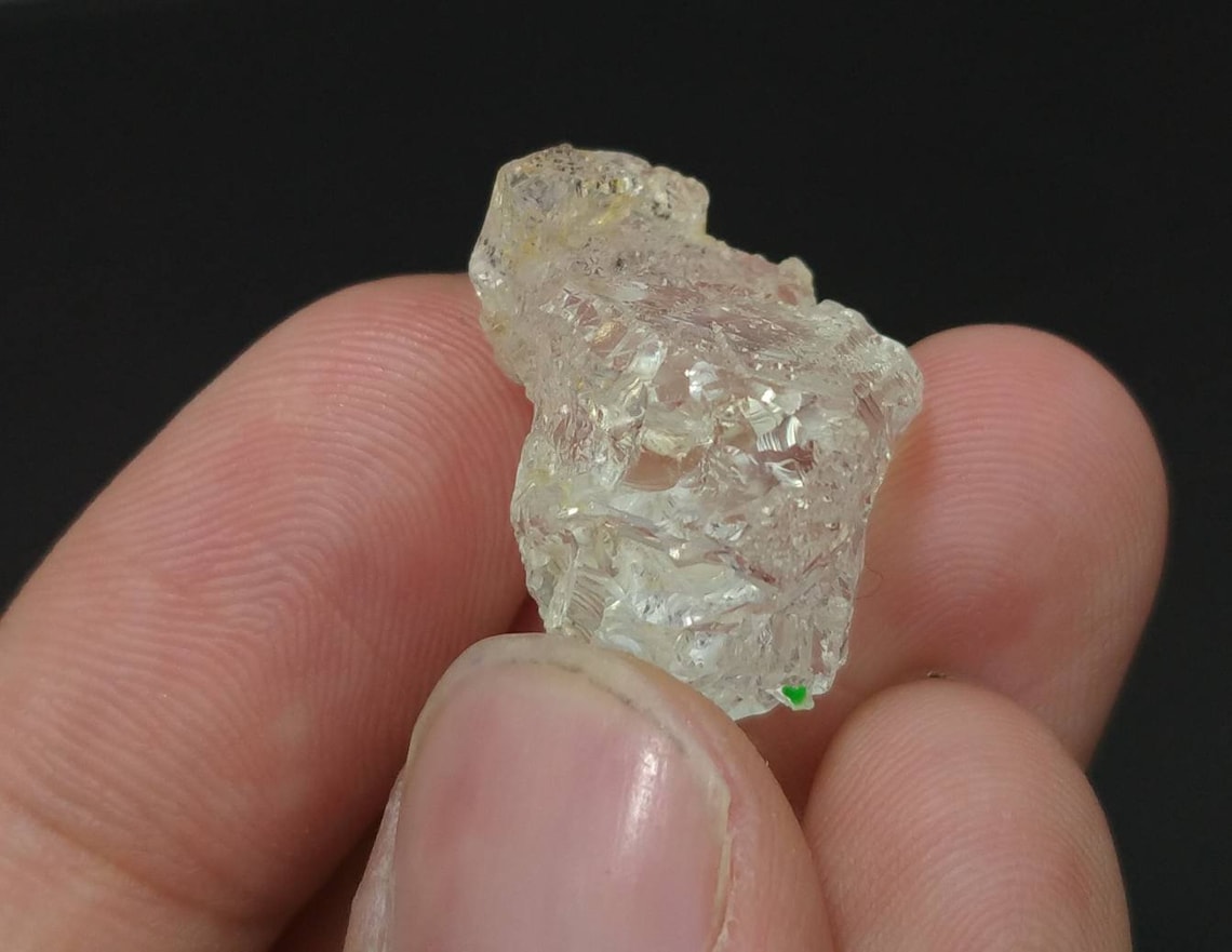 Etched Gemmy Clear Transparent White Beryl Crystal From Skardu | Etsy