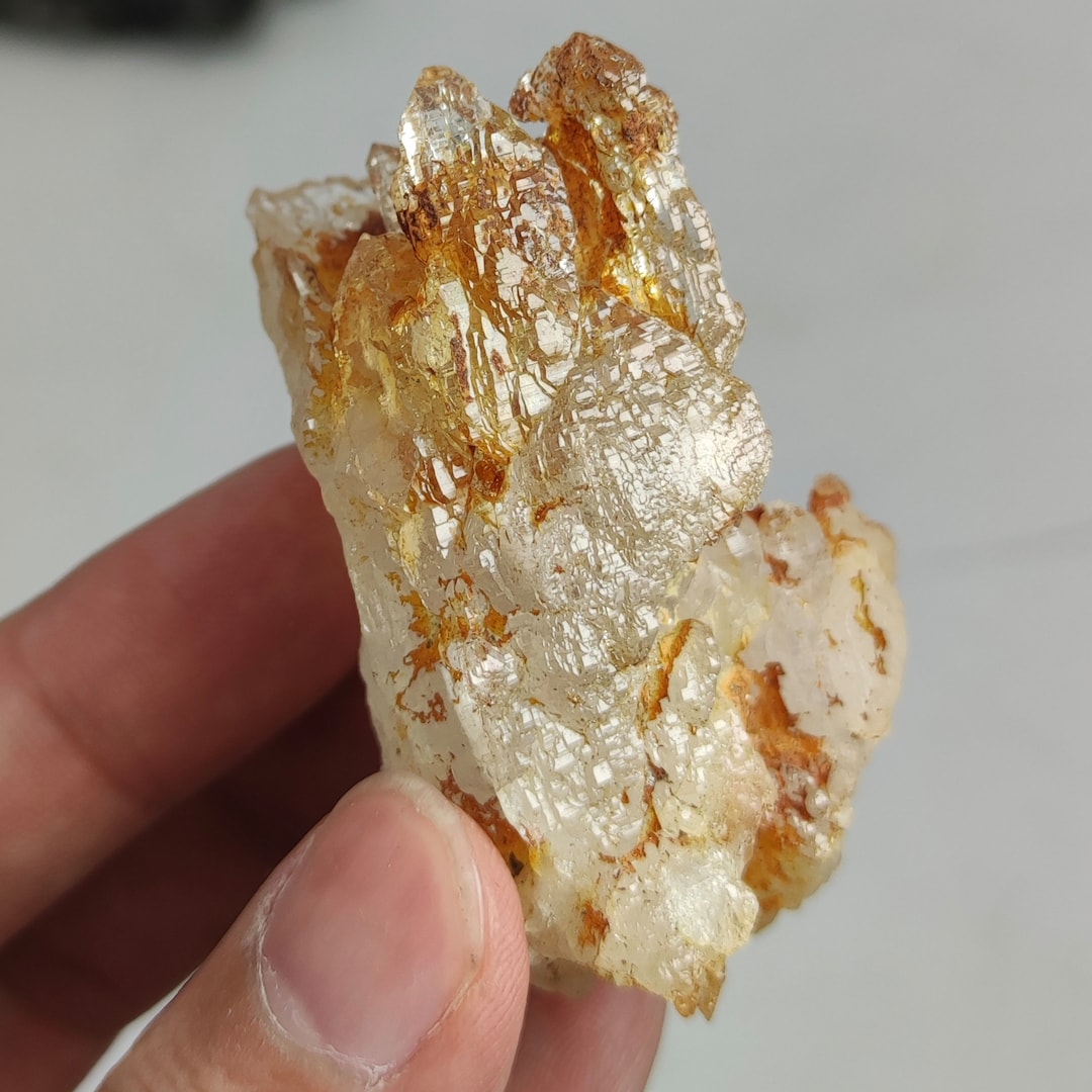 Natural Etched Lustrous Quartz Crystal With Step Formation Structure ...
