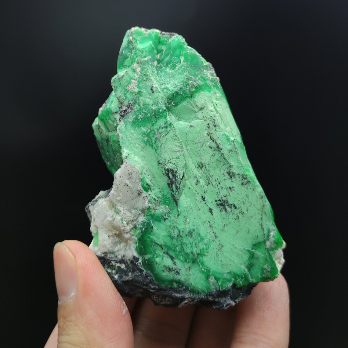 Natural Rich Green Color Variscite Rough Chunk. Unstabilized, Untreated ...