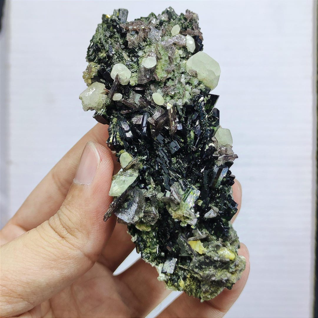 Natural Aesthetic Step Formation Perfectly Terminated Augite Aegirine ...