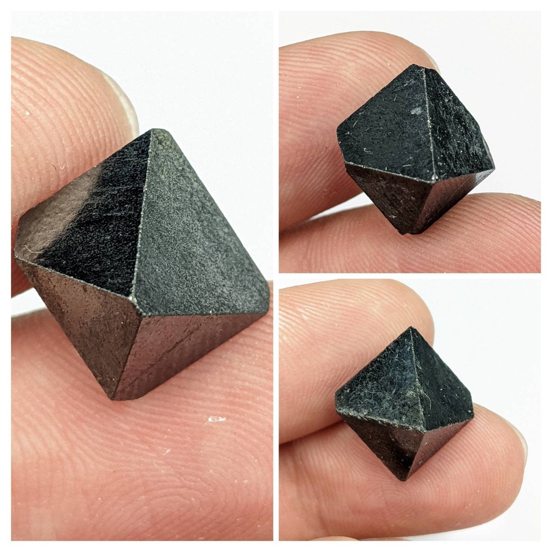 Small Lot of Black Magnetite Crystal With Octahedral Structure From ...
