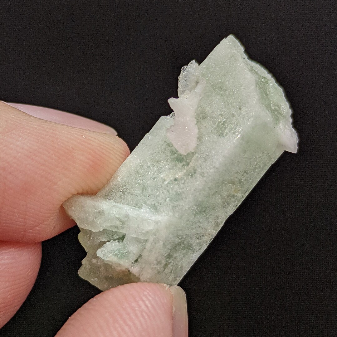 Natural Rare Green Single Herderite Crystal With Albite on Matrix From ...