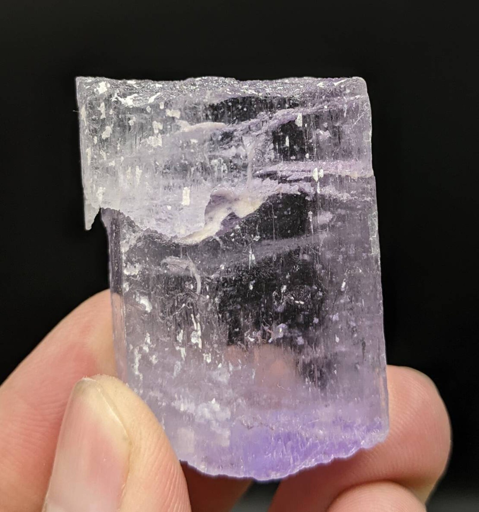 Lustrous Purple Kunzite Crystal With Etched Formation, Afghanistan (52. ...