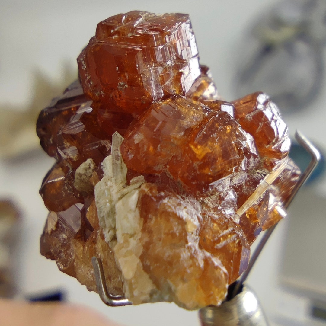 Natural Small Thumbnail Size Beautiful 8.6 Grams Orange Grossular ...