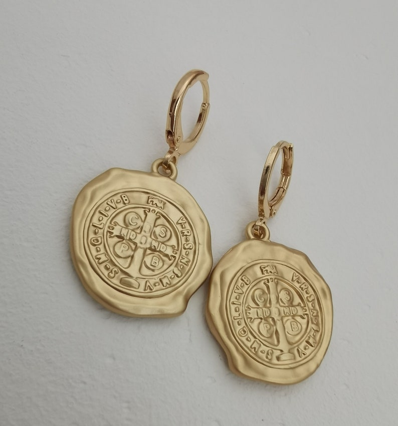 Gold Saint Benoit Benedict Christian Saint Benedict Cspb - Etsy