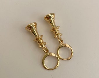 Gold Personalize Initial Letter Alphabet Hoop Earring Hoops - Etsy