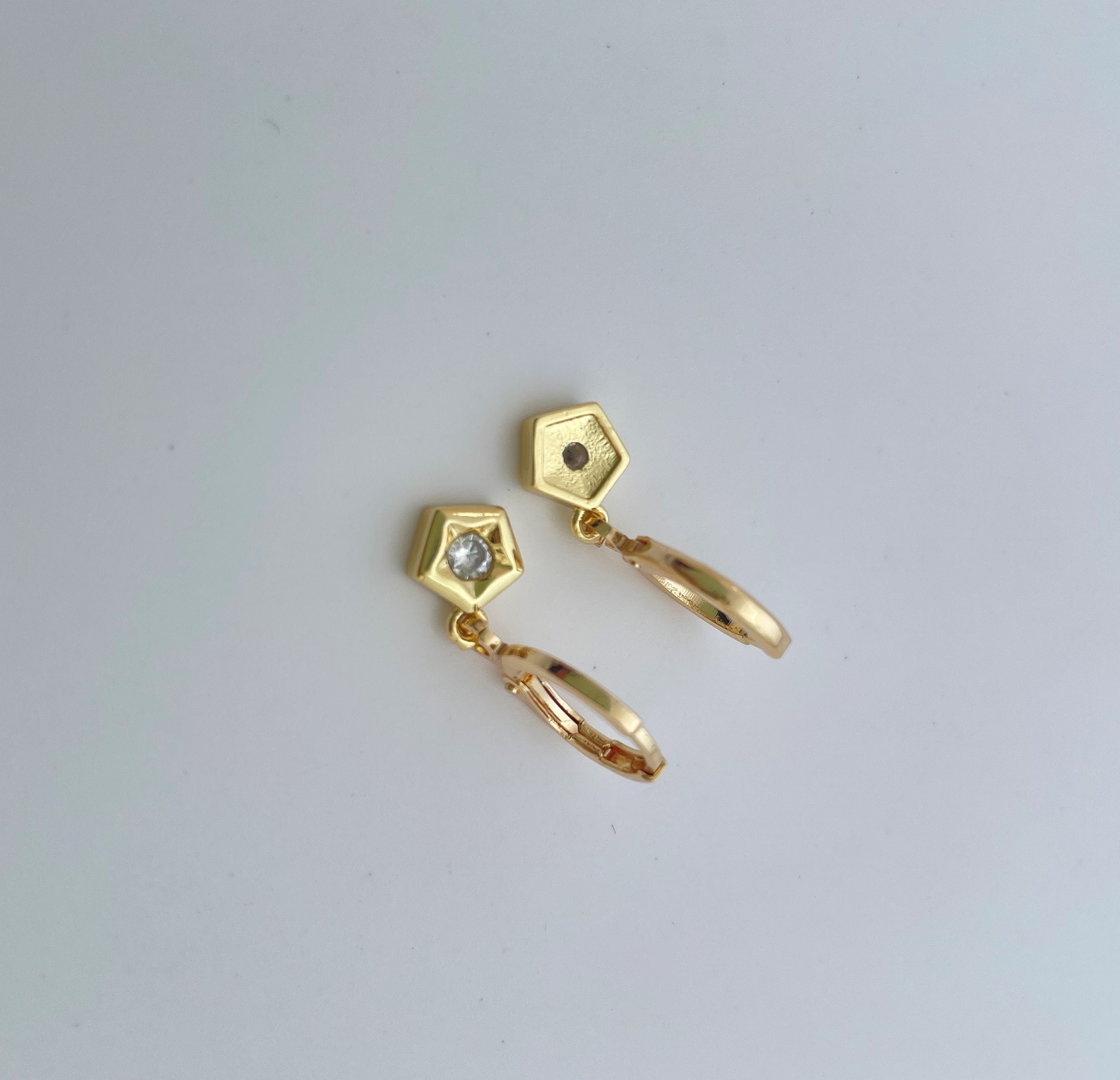 Gold 22mm Star Hoop Earring Hoops Endless Huggies Dangle - Etsy