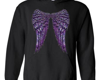 Angel wings hoodie | Etsy