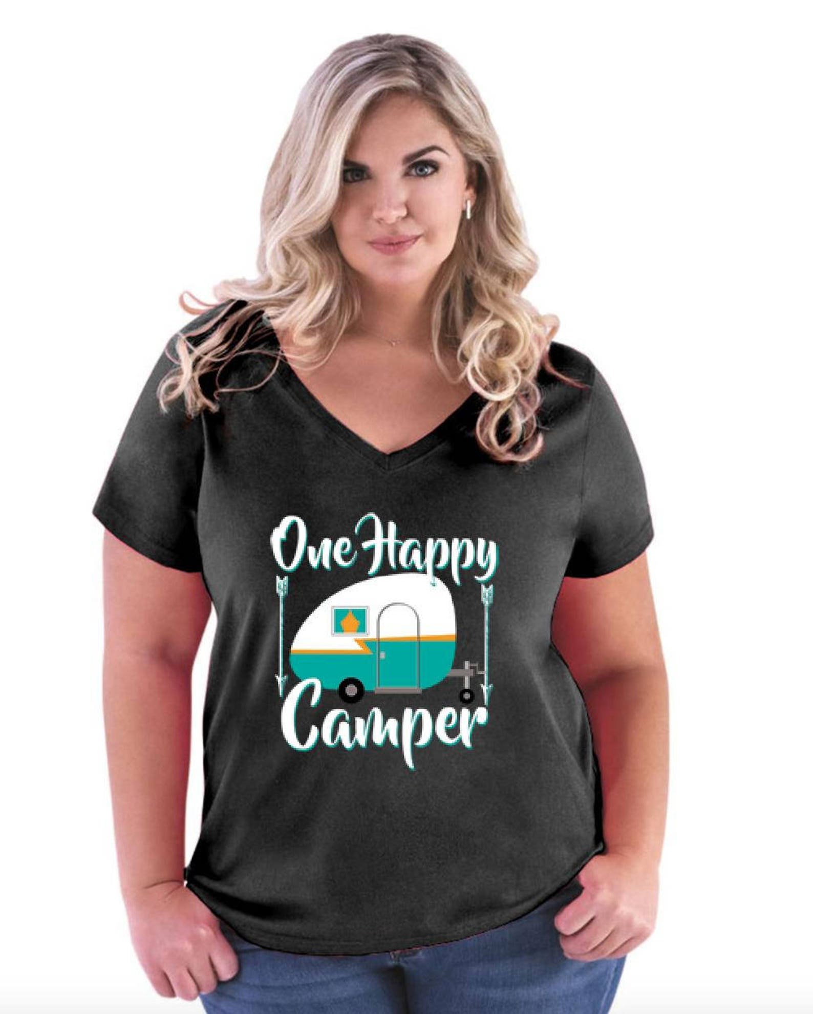 Camping T-shirt One Camper Camping Women's Plus Size | Etsy