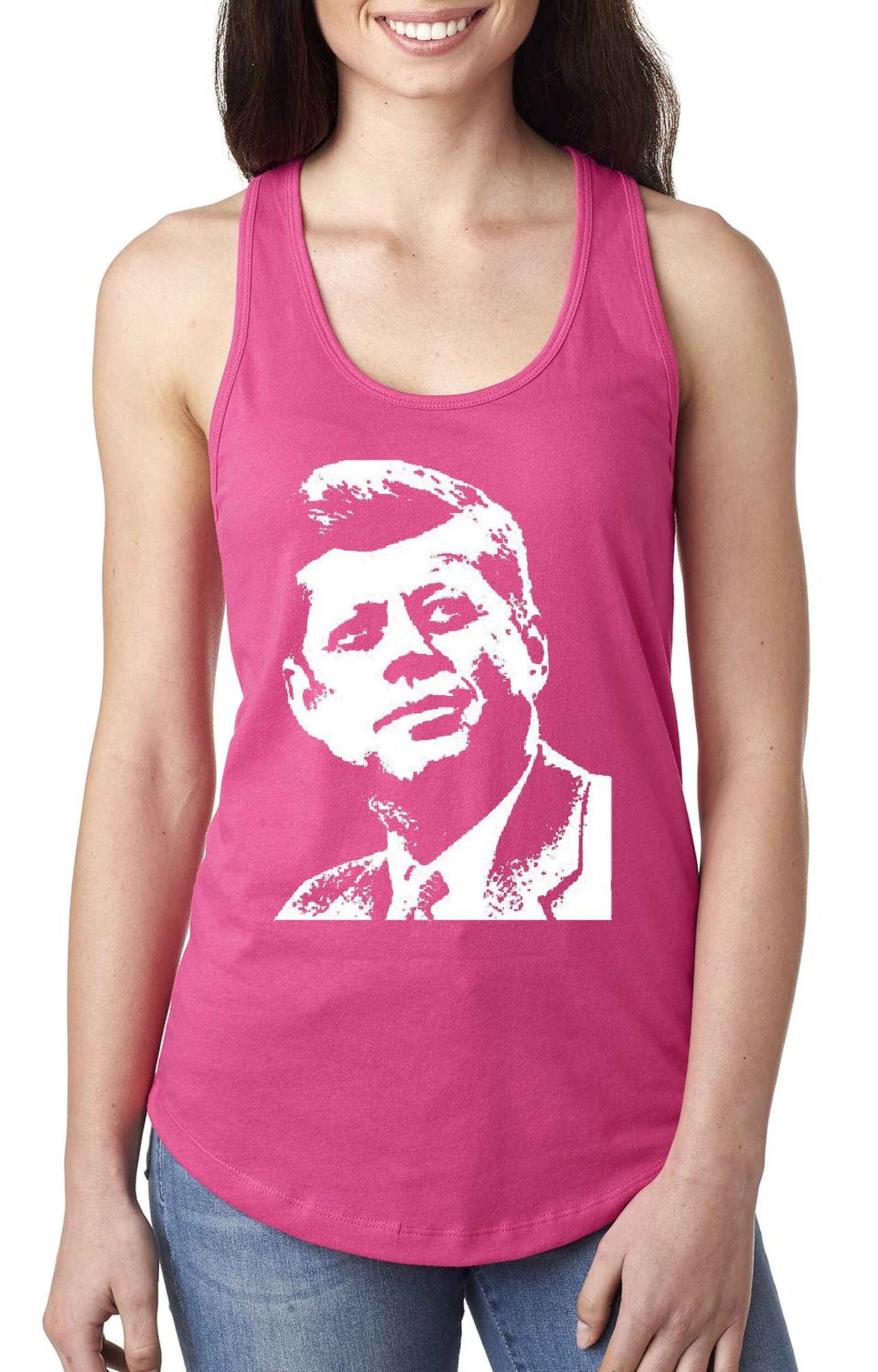 John F. Kennedy JFK Women's Racerback Tank Top - Etsy