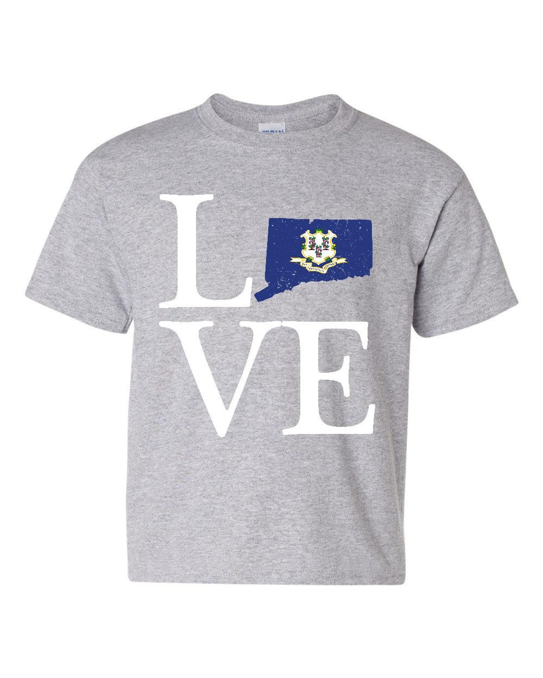 Love Connecticut Unisex Youth Shirts T-shirt Tee - Etsy