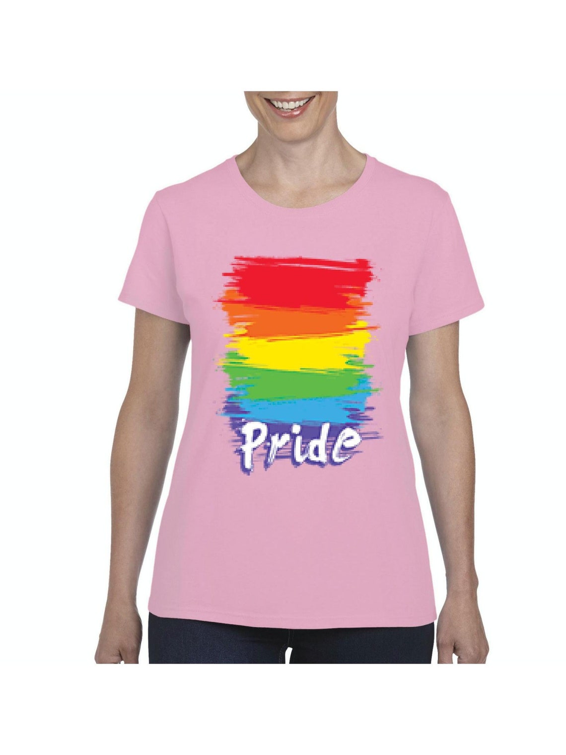 LGBT Gay Pride Rainbow Flag Women's Short Sleeve T-shirt - Etsy