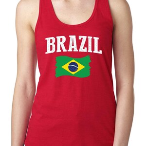 Brazil Women Tops Next Level Racerback Tank Top - Etsy