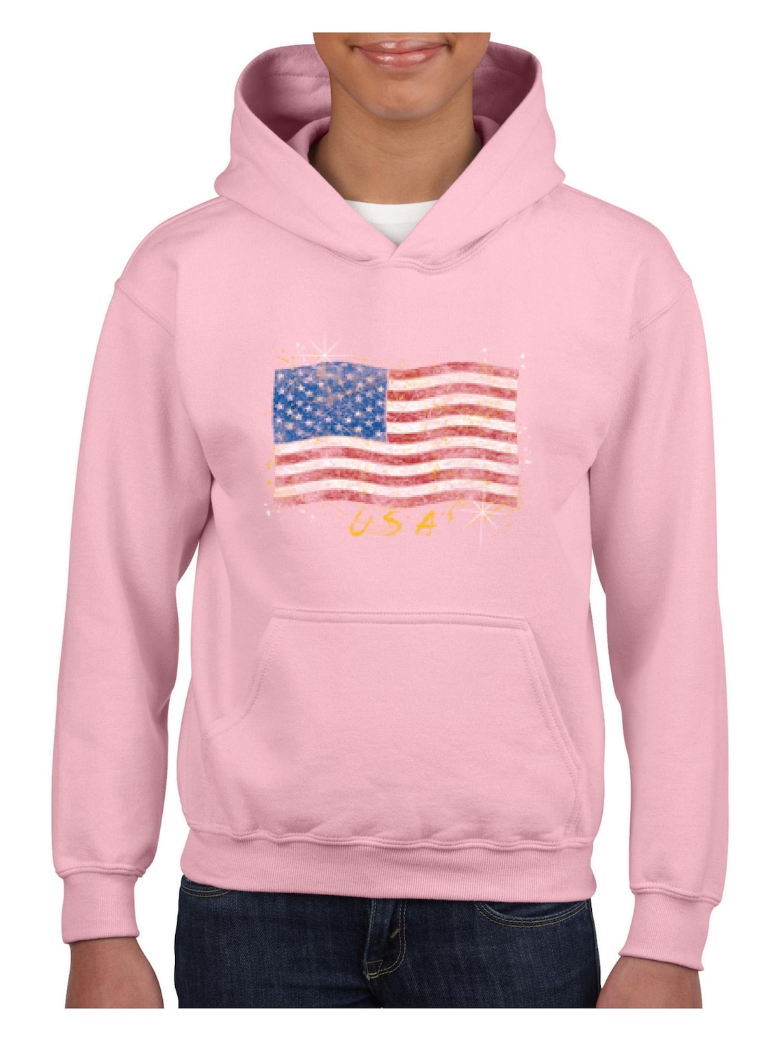 American Flag USA Youth Hoodie Hooded Sweatshirt | Etsy