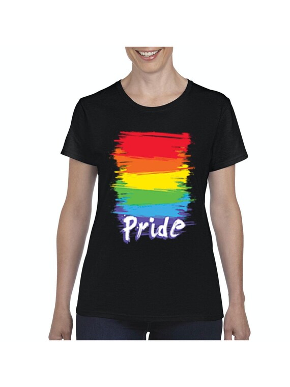 LGBT Gay Pride Rainbow Flag Women's Short Sleeve T-shirt | Etsy