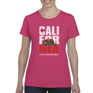 California Republic Bear Cali Gift Women's Short Sleeve - Etsy