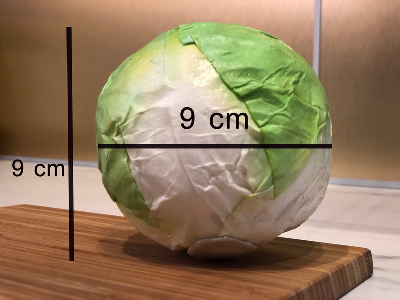 Artificial Cabbage Plastic Fake Vegetables Food Green Home Decor Fake ...